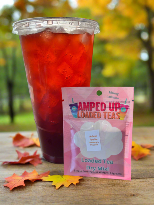 AUTUMN FIRESIDE Loaded Tea Dry Mix – Amped Up Loaded Teas LLC