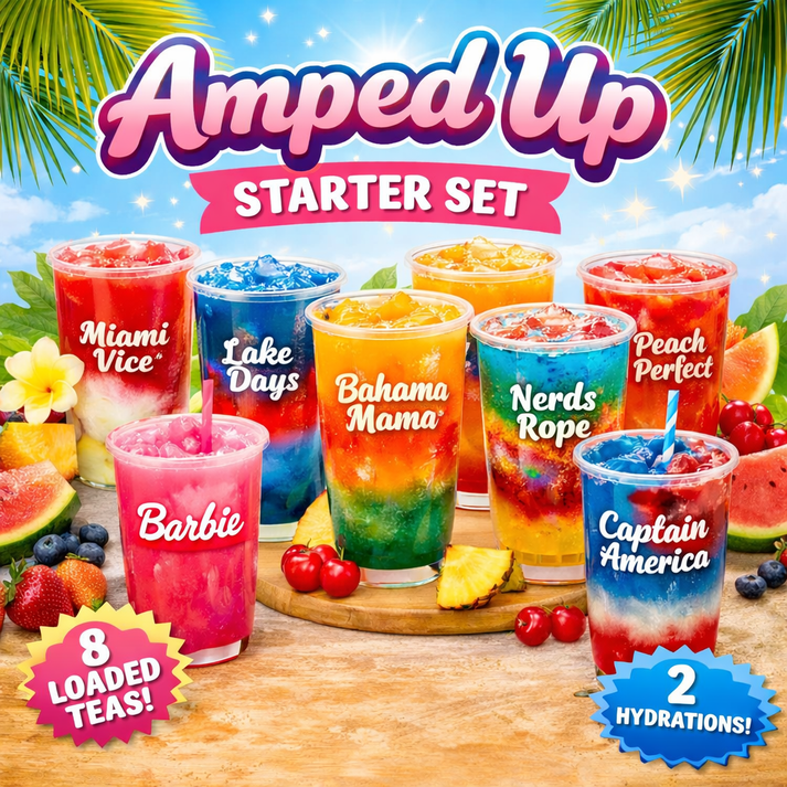 Amped Up Starter Set ⭐ – Amped Up Loaded Teas LLC